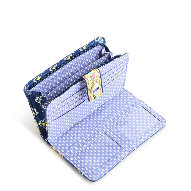 Vera Turnlock Wallet in Maison Blue – Norman's Hallmark
