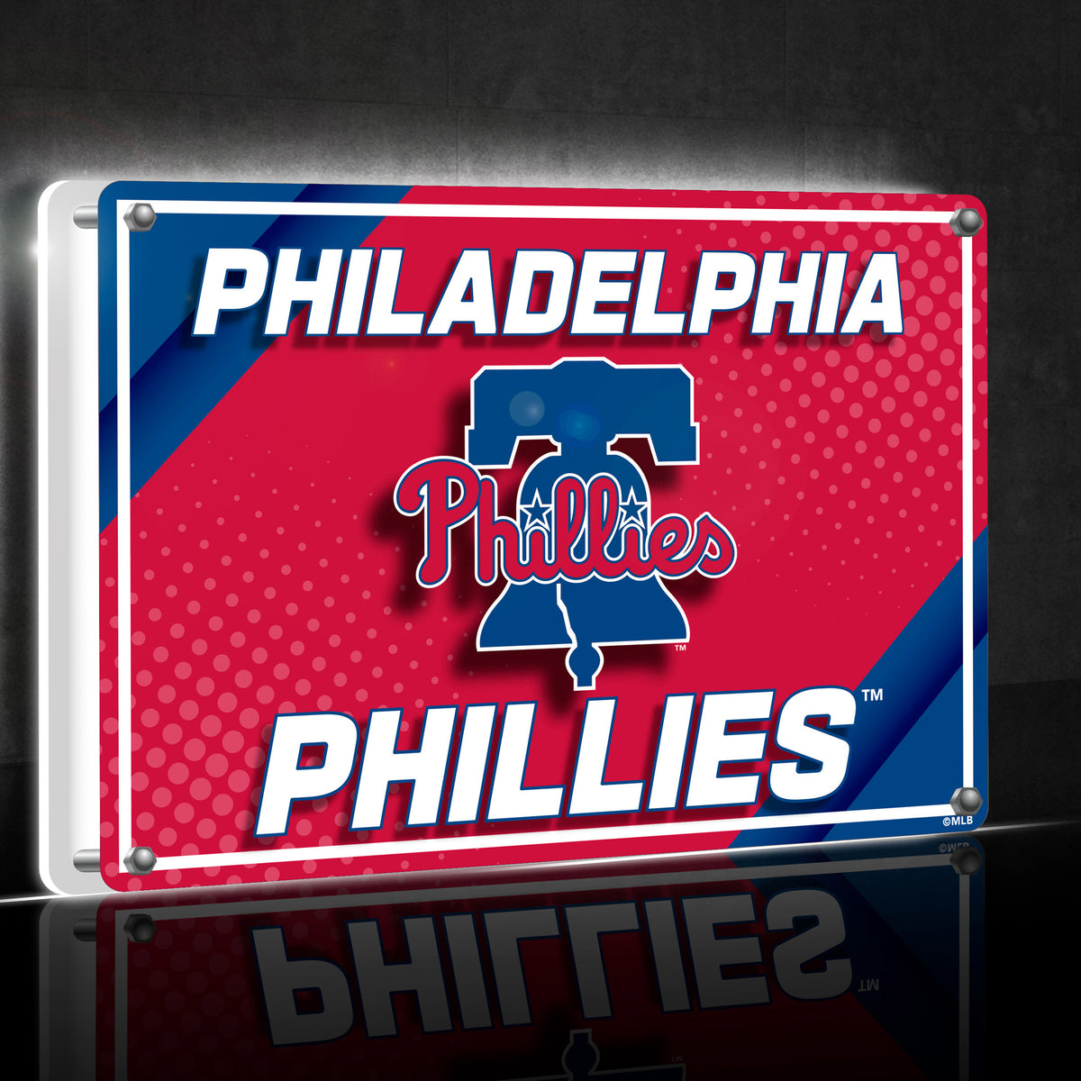 Philadelphia Phillies Baseball Rectangle Desklite LED Décor – Norman's ...
