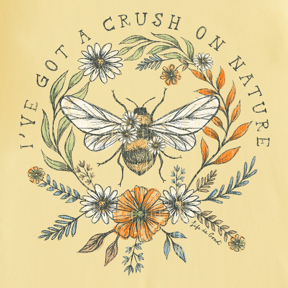 Women's Crush on Nature Bee S/S V Neck Crusher Tee – Norman's Hallmark