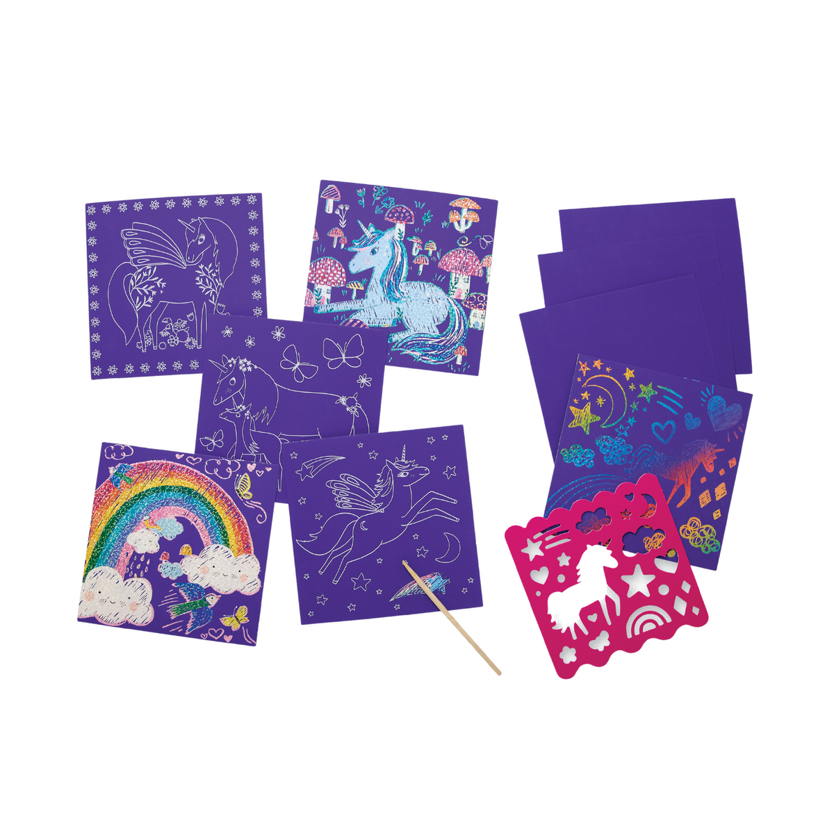 Sparkle Scratch Art- Unicorns – Norman's Hallmark